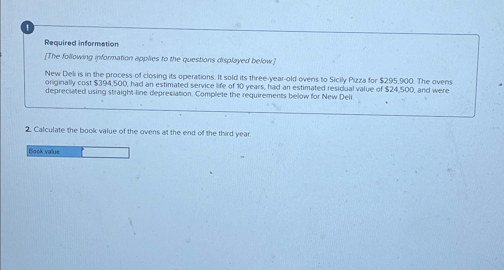 Solved !Required information[The following information | Chegg.com