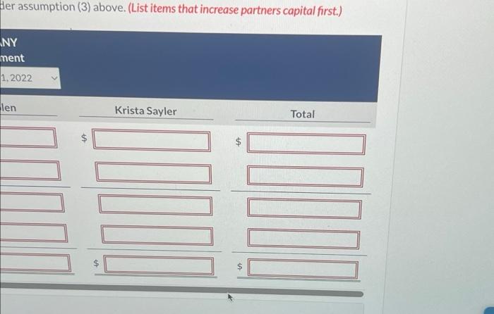Solved Prepare a partners' capital statement for the year | Chegg.com