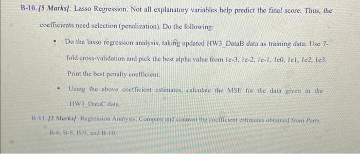 libraries for all the analysis. Consider the data | Chegg.com