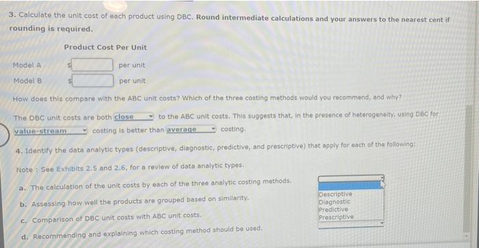 Solved Value Stream Average Costing, DBC, ABC Costs as | Chegg.com