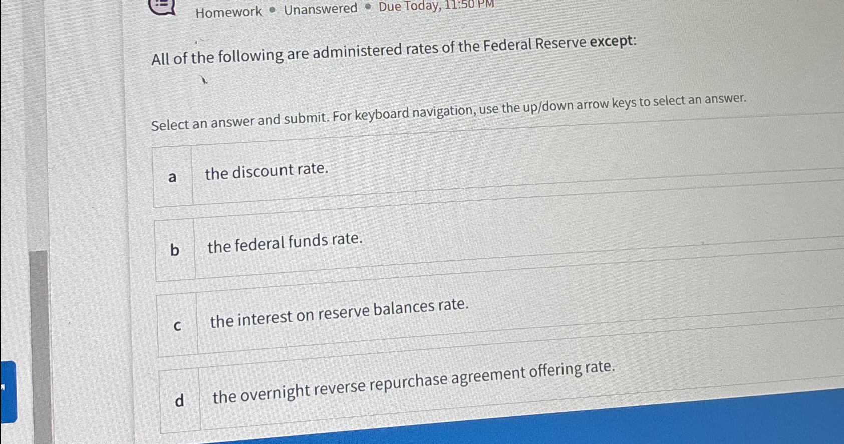Solved Homework * ﻿Unanswered * ﻿Due Today, 11:50 ﻿PMAll of | Chegg.com