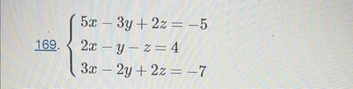 Solved determine whether an ordered triple is a solution of | Chegg.com
