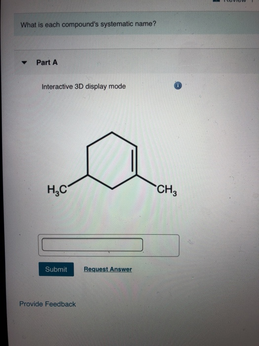 Solved What is each compound's systematic name? Part A | Chegg.com