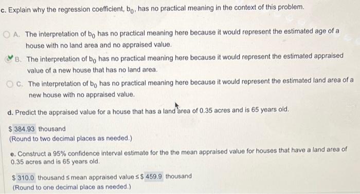 Solved \begin{tabular}{ccc} Appraised Value & Property & \\ | Chegg.com