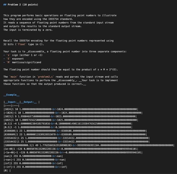 Solved A: Problen 2 (10 points) This program performs basic | Chegg.com