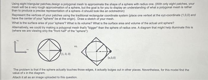 Solved What is the surface area of your 'sphere'? What is | Chegg.com