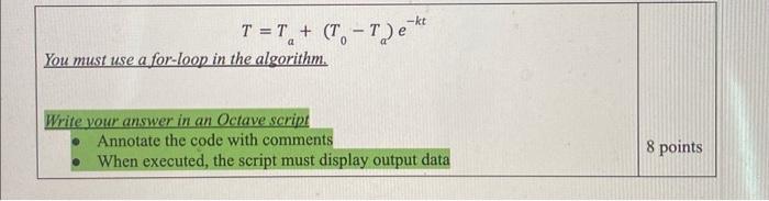 Solved Problem 4 Coding Create An Octave Script That 3690