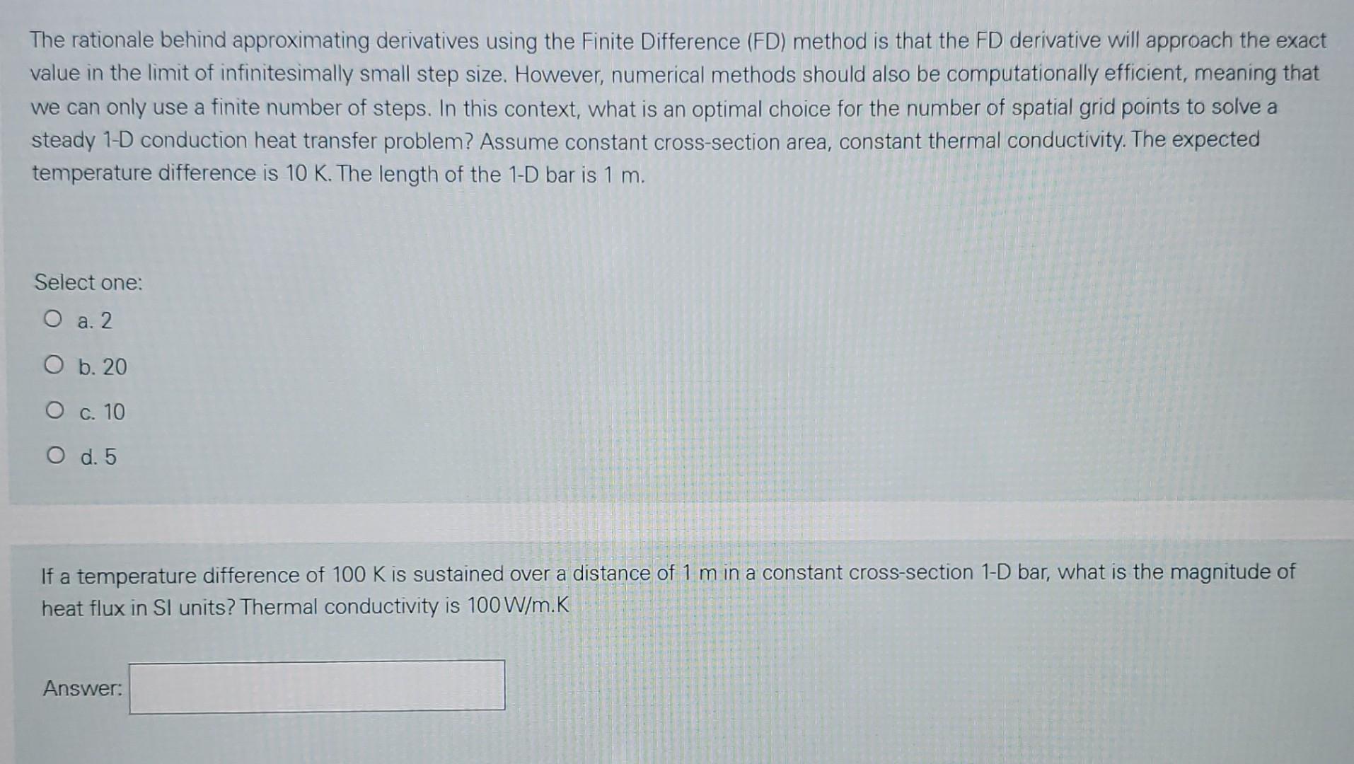Solved The rationale behind approximating derivatives using | Chegg.com