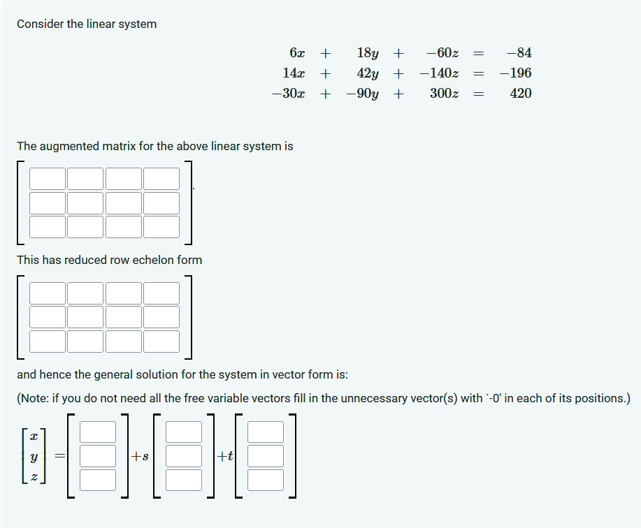 Solved Consider the linear system | Chegg.com