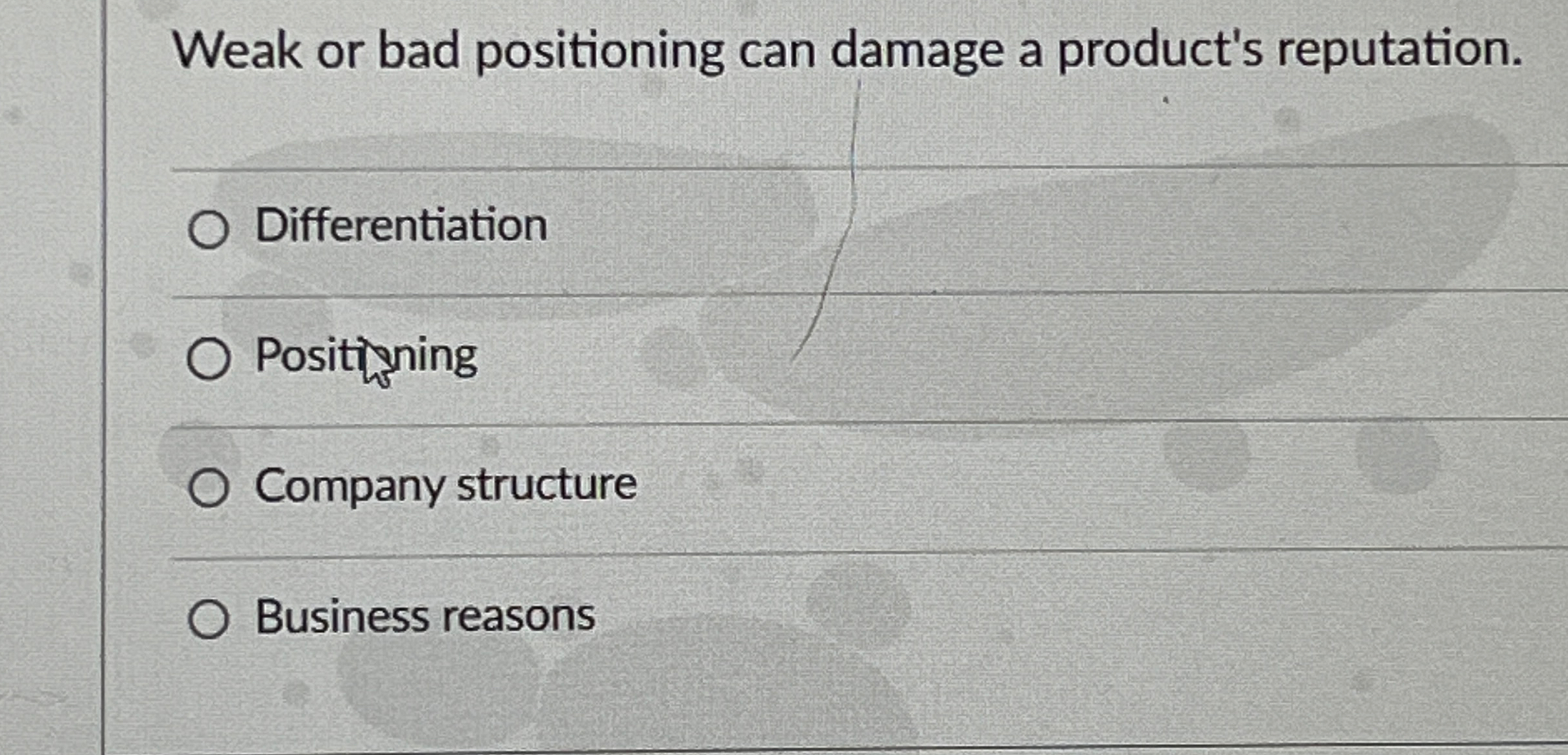 Solved Weak or bad positioning can damage a product's | Chegg.com