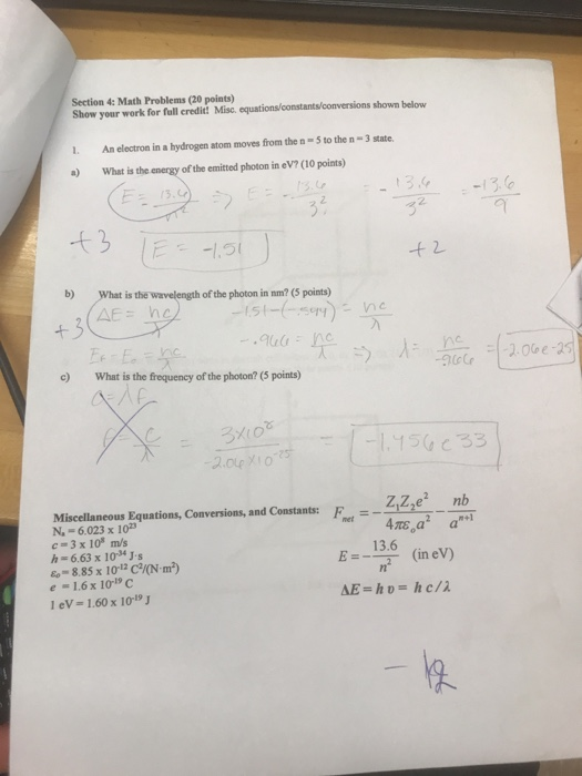 Solved Section 4: Math Problems (20 points) Show your work | Chegg.com