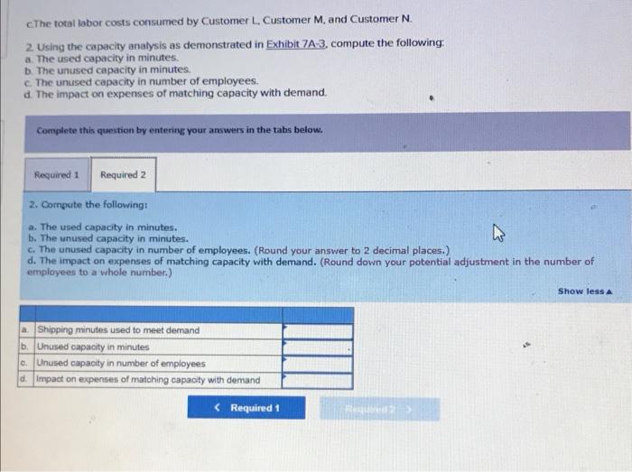 Solved Problem 7A-4 (Algo) Time-Driven Activity-Based | Chegg.com