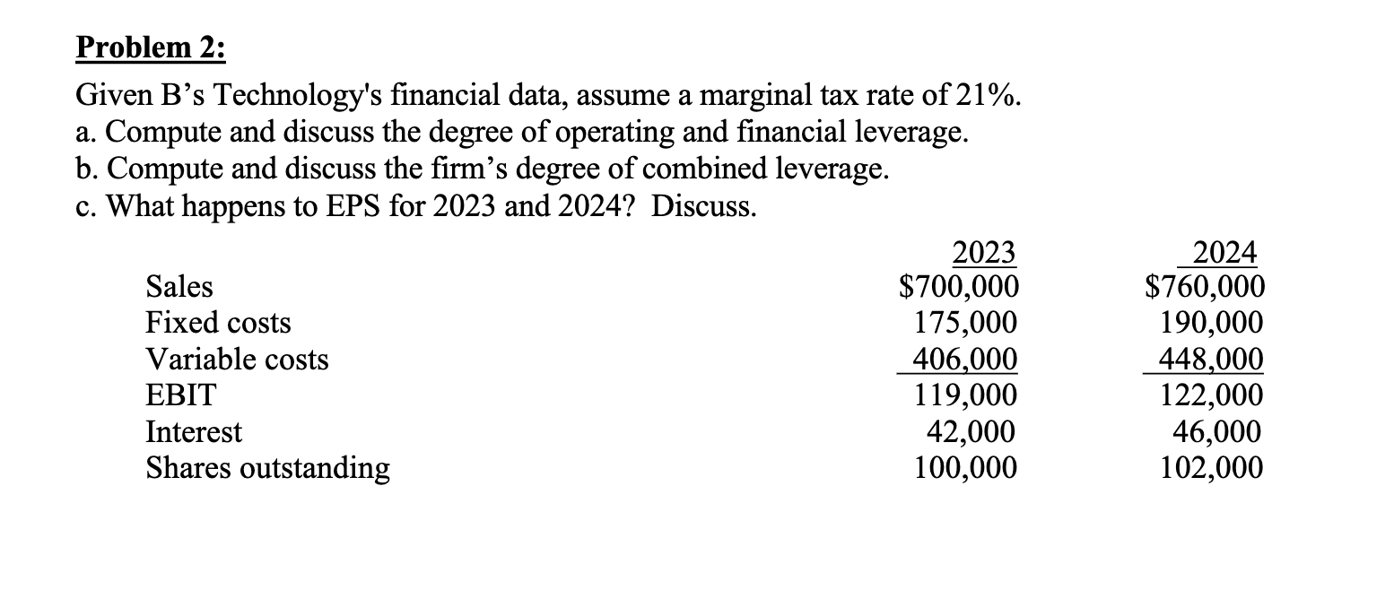 Solved Answer this finance problem and show all work, | Chegg.com
