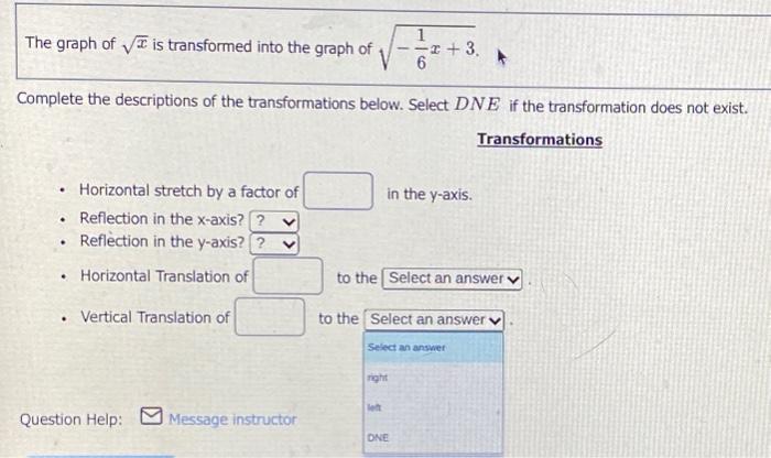 Solved The graph of y=f(x) is stretched horizontally about | Chegg.com