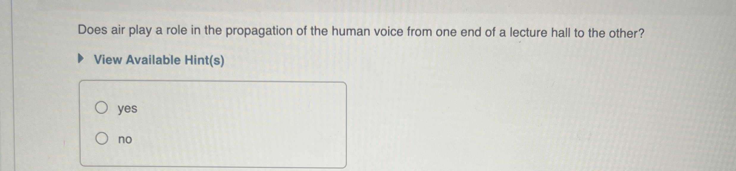 Solved Does air play a role in the propagation of the human | Chegg.com