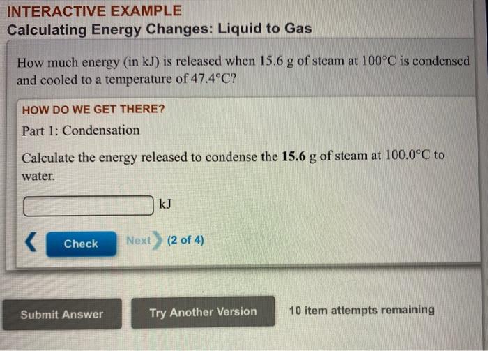 Solved INTERACTIVE EXAMPLE Calculating Energy Changes: | Chegg.com