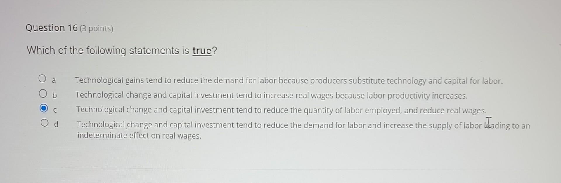 Solved Question 16 (3 points) Which of the following | Chegg.com