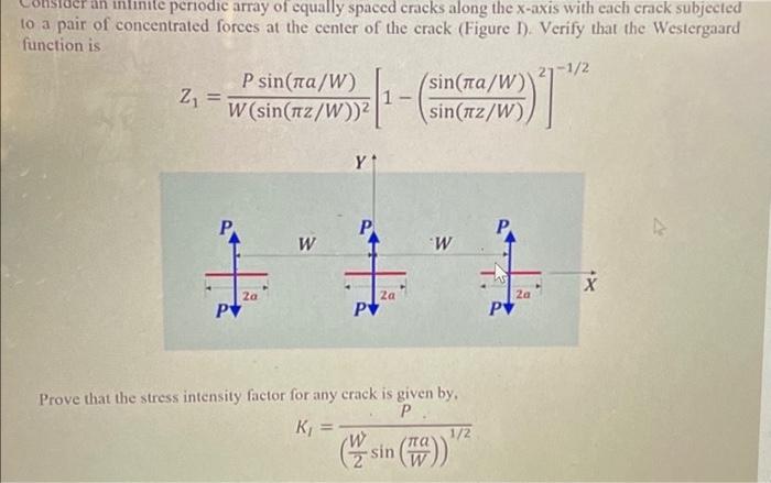 Solved der an infinite periodic array of equally spaced | Chegg.com