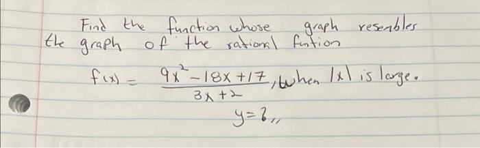 Solved Find the function whose graph resembles the graph of | Chegg.com