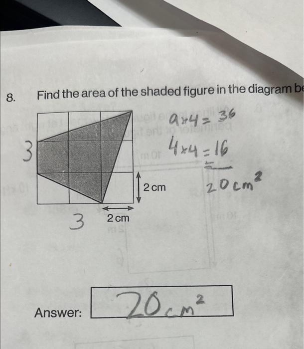 Solved Find the area of the shaded figure in the diagram br | Chegg.com