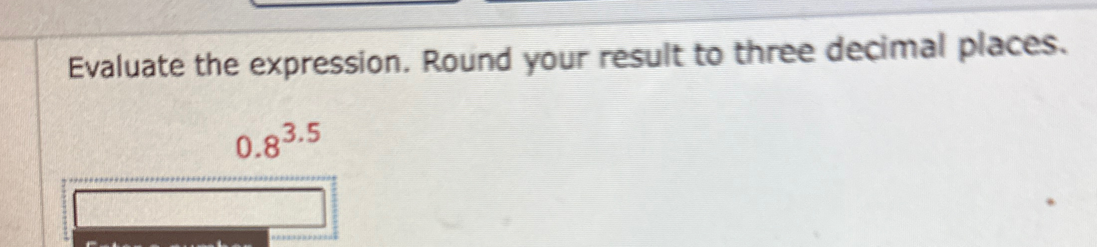 Solved Evaluate the expression. Round your result to three | Chegg.com
