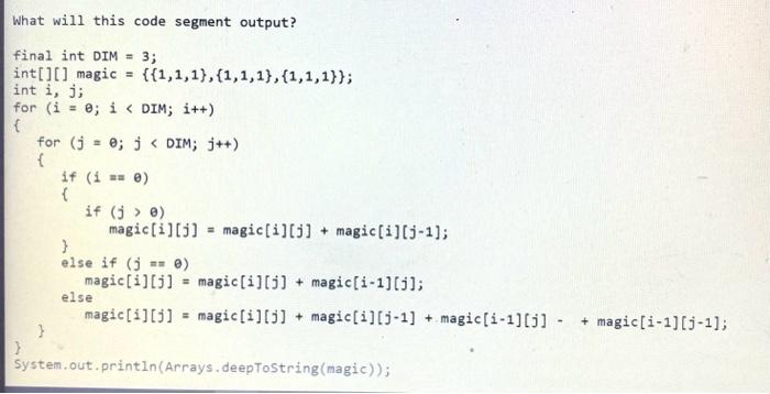 Solved Can anyone explain this code to me by telling me | Chegg.com