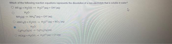 Solved Which of the following reaction equations represents | Chegg.com
