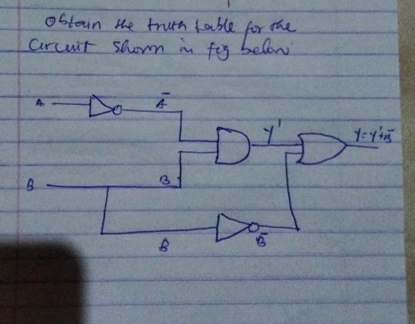 Solved Obtain the truth table for the Cercuit shorm in fy | Chegg.com