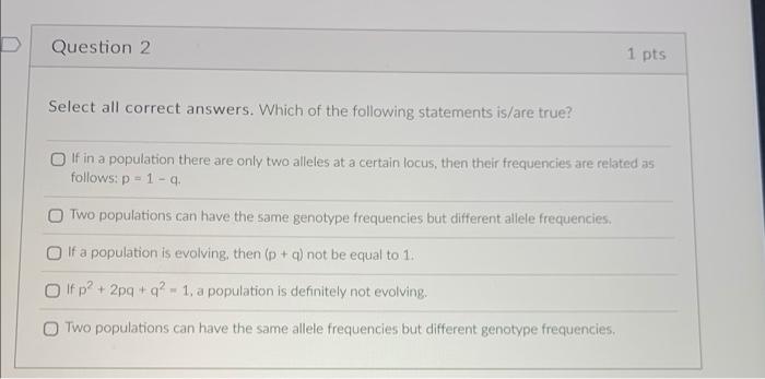 Solved Select all correct answers. Which of the following | Chegg.com