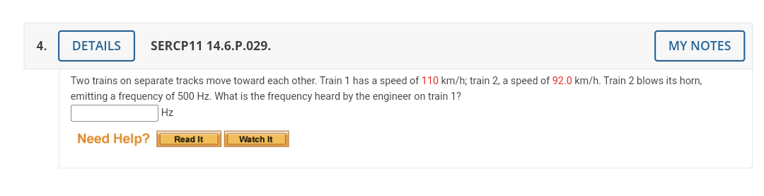 Solved Two trains on separate tracks move toward each other. | Chegg.com