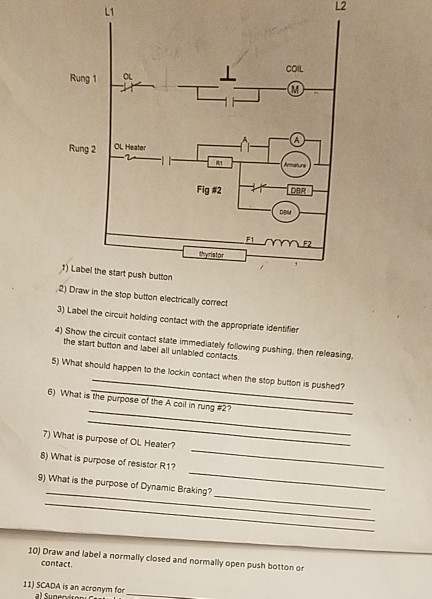 Solved Soy COIL Rung 1 LOL Rung 2 OL Heater ( Fig #2 + DER - | Chegg.com