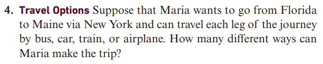 Solved Travel Options Suppose that Maria wants to go from | Chegg.com