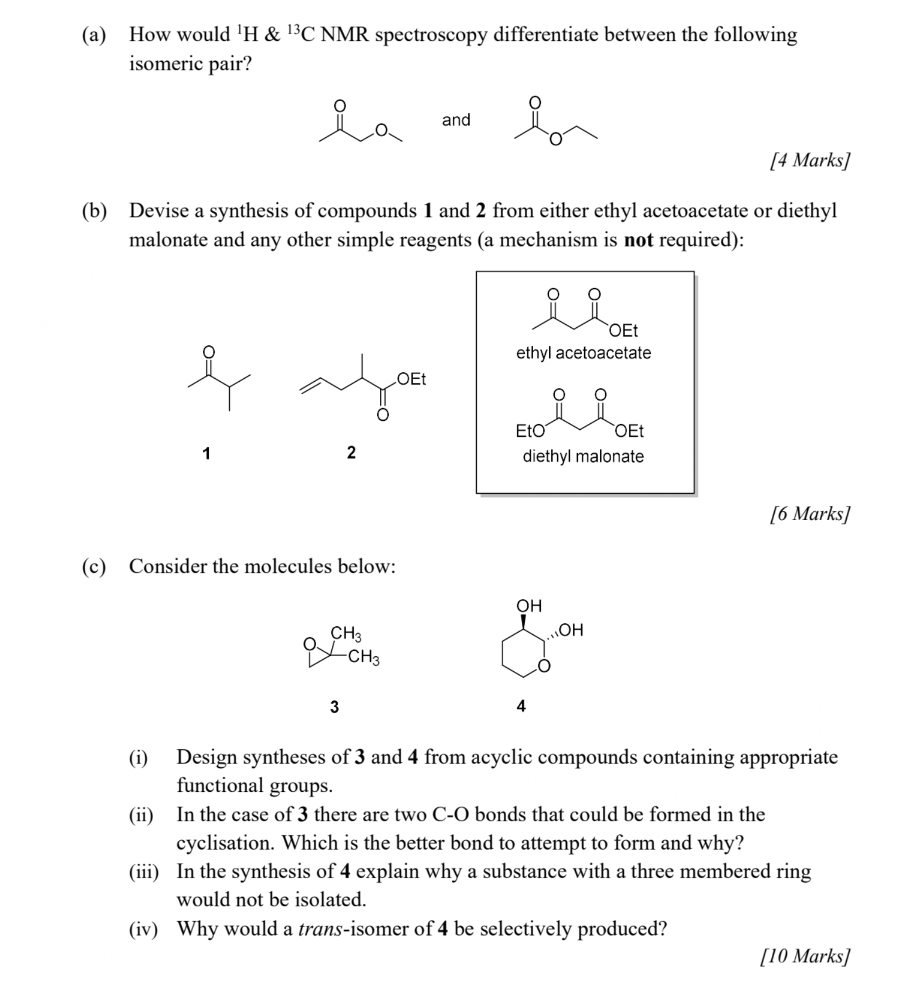 Solved (a) ﻿How would ?1H&?13C ﻿NMR spectroscopy | Chegg.com