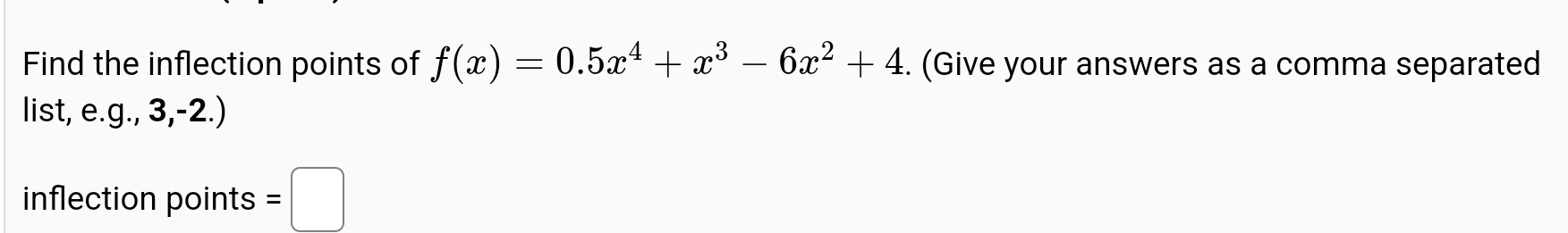 Solved Find the inflection points of | Chegg.com