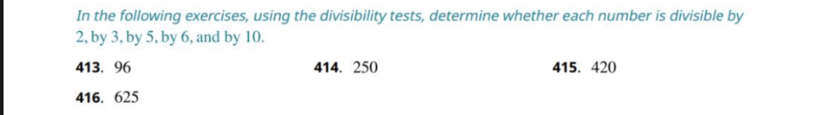 Solved In the following exercises, using the divisibility | Chegg.com