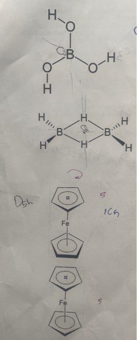 Solved what is the point group for each molecules inorganic | Chegg.com