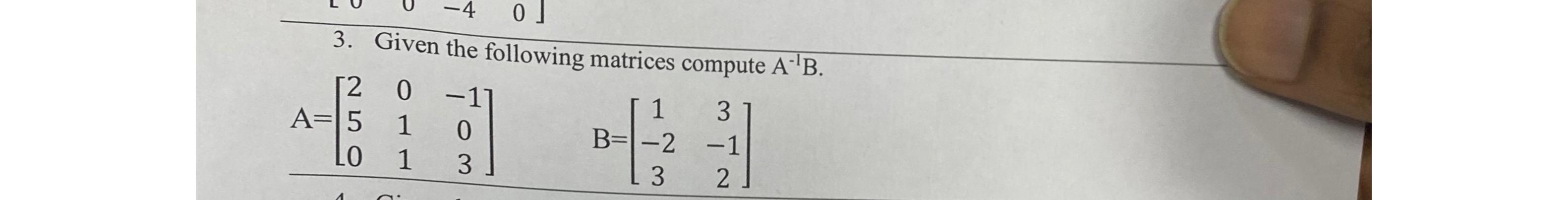 Solved Given the following matrices compute | Chegg.com