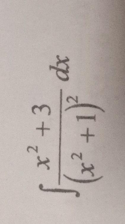 Solved ∫(x2+1)2x2+3dx | Chegg.com