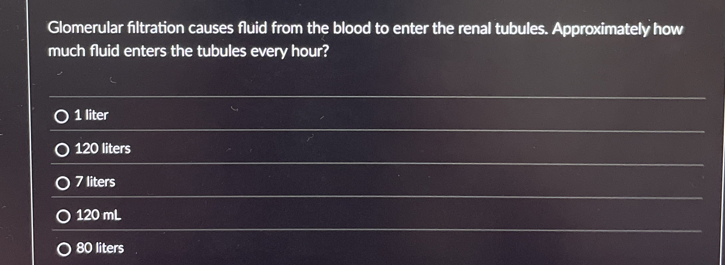 Solved Glomerular filtration causes fluid from the blood to | Chegg.com