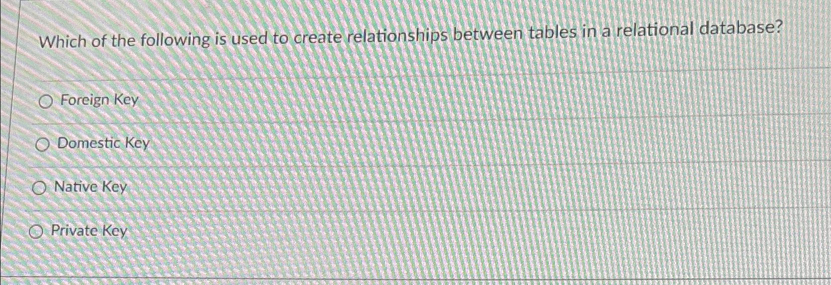 Solved Which of the following is used to create | Chegg.com