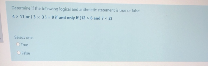 Solved 5 t red Determine if the following logical and | Chegg.com