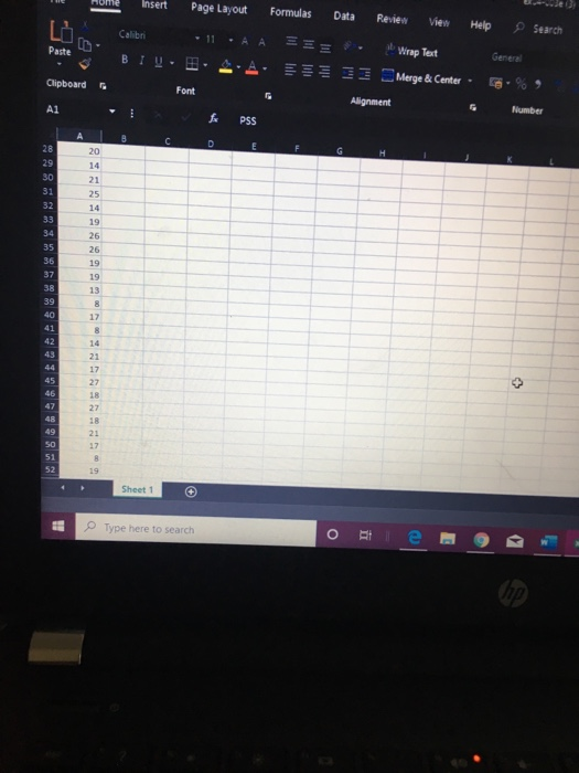 Solved u la sq File Home Insert Page Layout Formulas Data R. | Chegg.com
