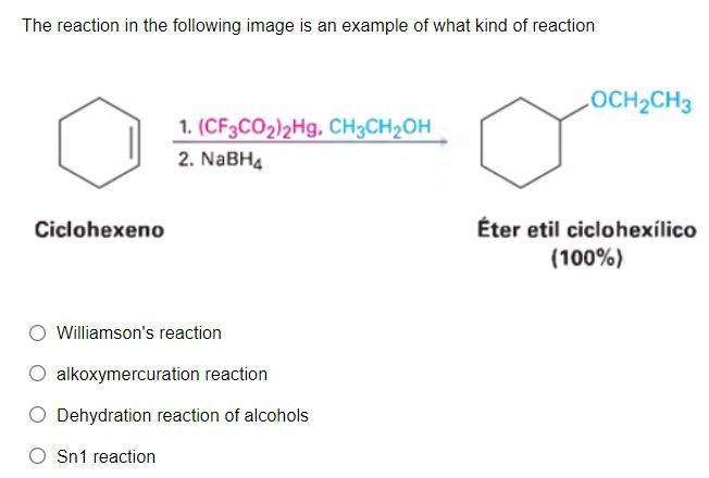 Solved What is the name of the reaction represented in the | Chegg.com