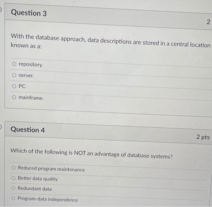 Solved Question 1 Program-data dependence is caused by: data | Chegg.com