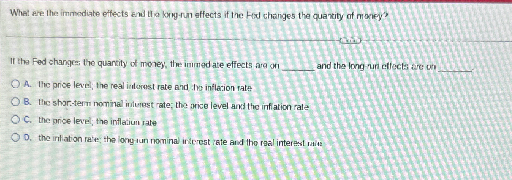 Solved What are the immediate effects and the long-run | Chegg.com