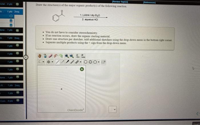 Solved [Review Toples References dat opta Draw the | Chegg.com