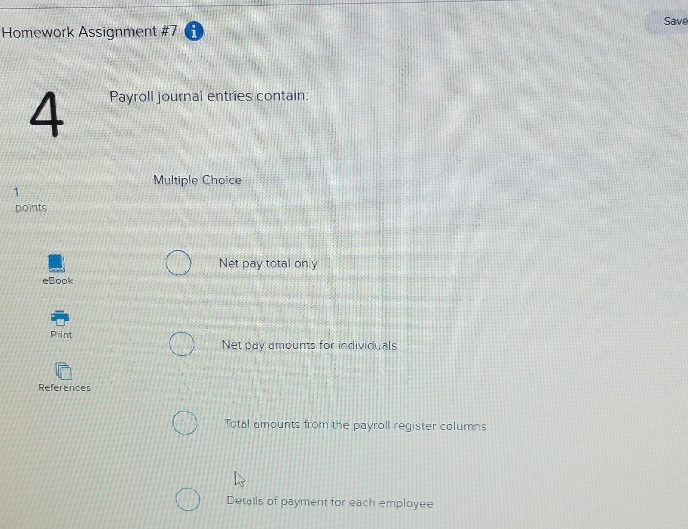Solved Homework Assignment \#7 i Payroll journal entries | Chegg.com