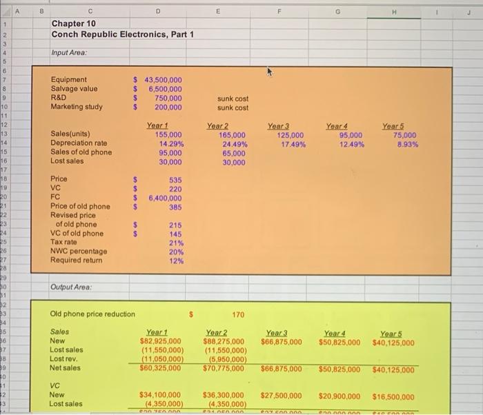 Solved please put answers as cell formulas please | Chegg.com