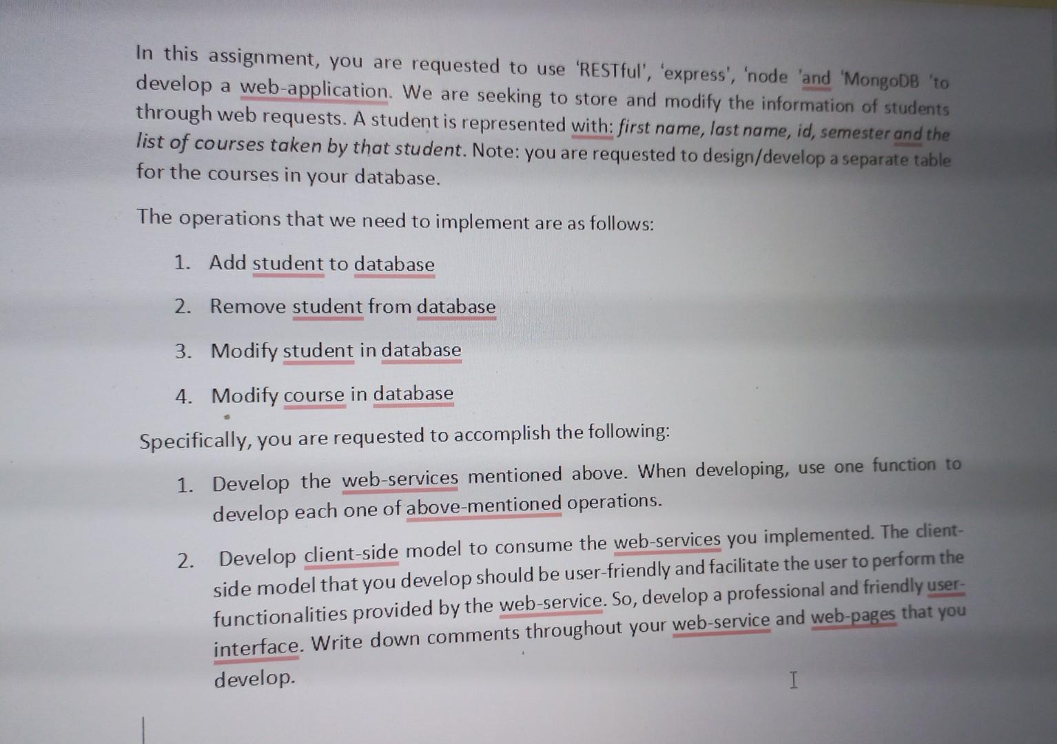 Solved In this assignment, you are requested to use | Chegg.com