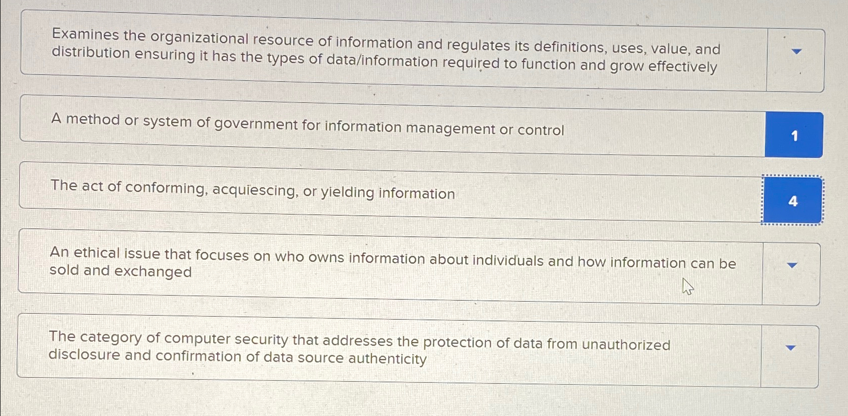 Solved Examines the organizational resource of information | Chegg.com
